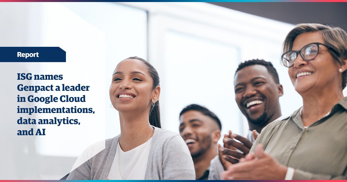 Genpact: ISG leader in Google Cloud data analytics and AI Genpact: ISG leader in Google Cloud data analytics and AI