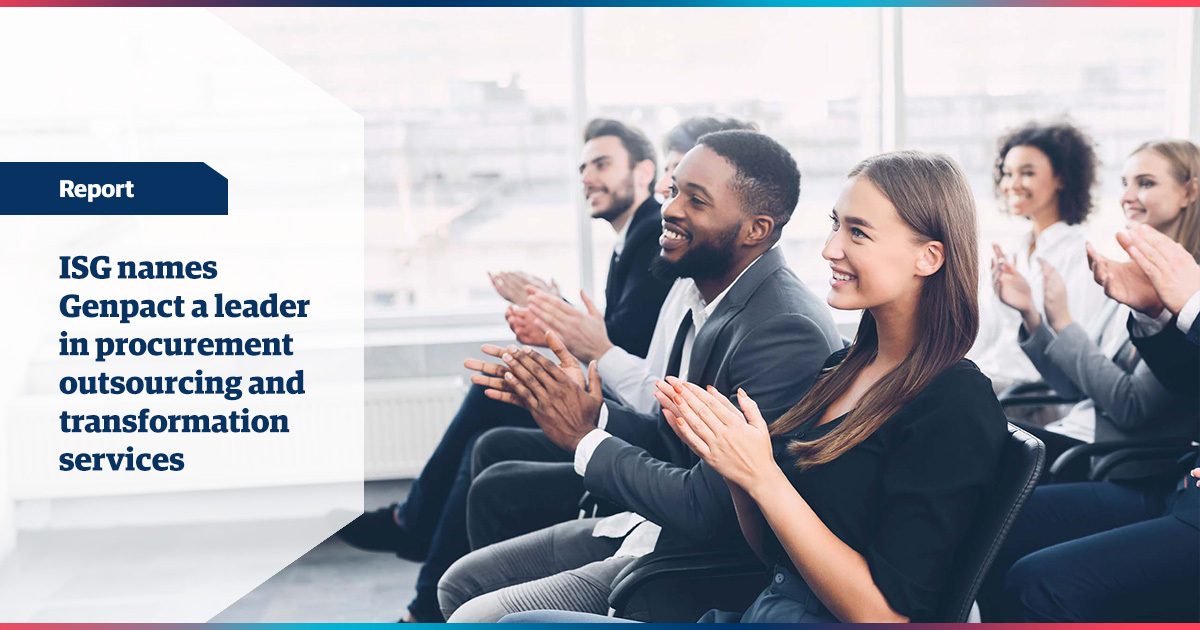 Genpact: 2023 ISG leader in procurement BPO & transformation Genpact: 2023 ISG leader in procurement BPO & transformation