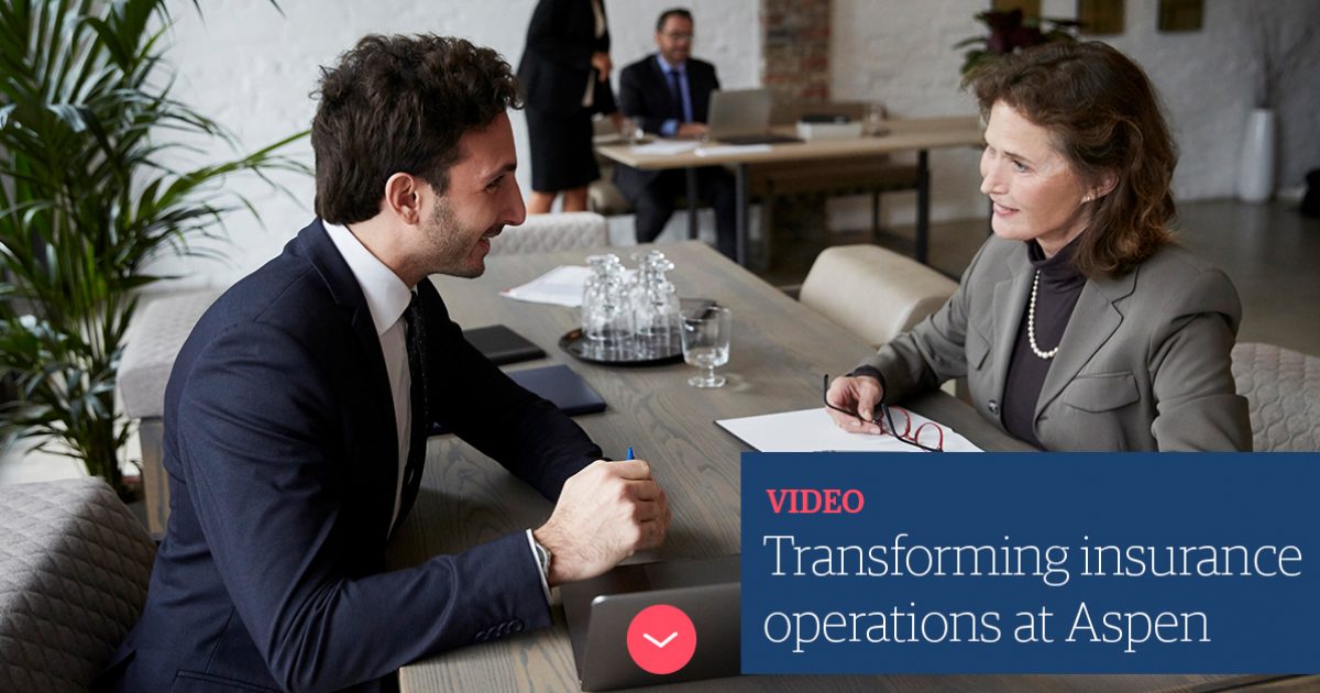 Transforming insurance operations at Aspen | Genpact Transforming insurance operations at Aspen | Genpact